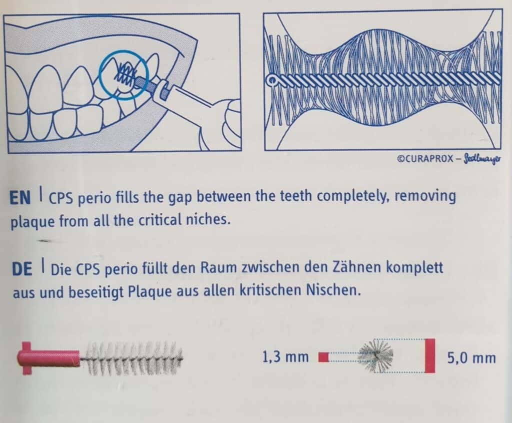 Curaprox Perio Plus brushes for larger interdental spaces